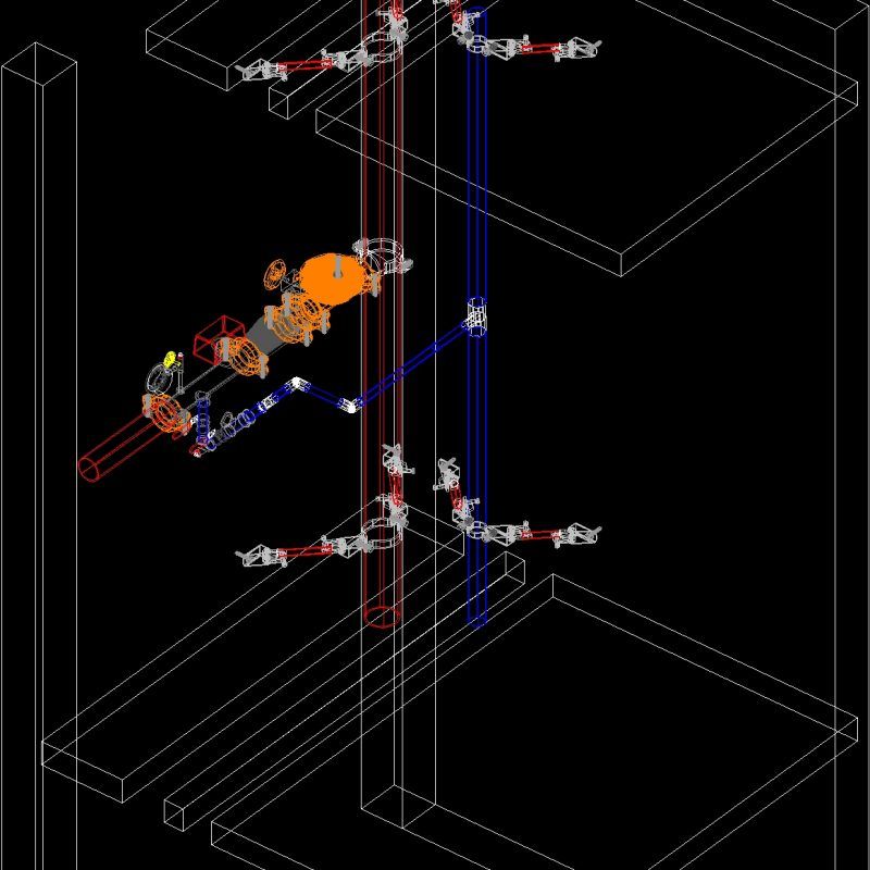 Detail Of Riser Manifold DWG Detail for AutoCAD • Designs CAD