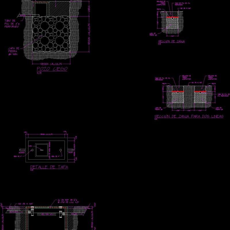 Detail Of Septic Tank DWG Section for AutoCAD • Designs CAD