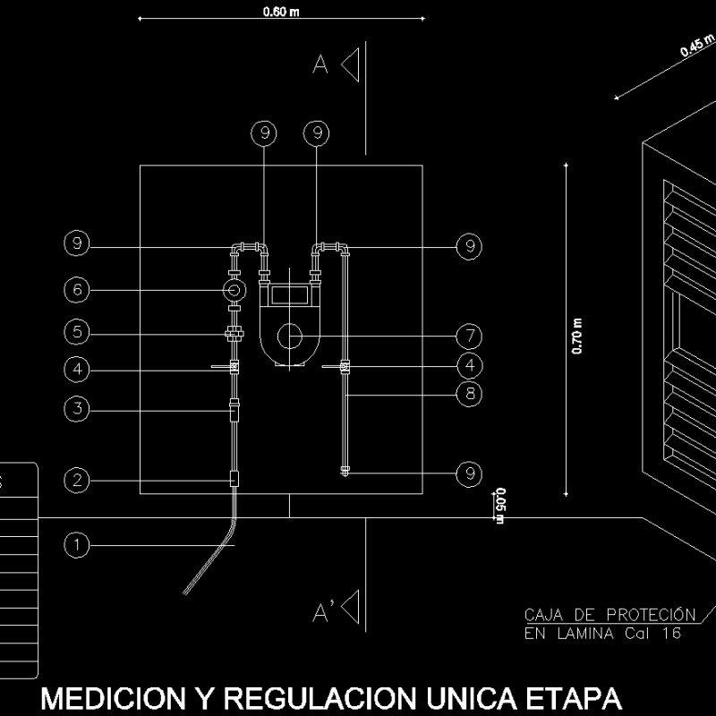 Detail Regulator Gas Meter DWG Detail for AutoCAD • Designs CAD
