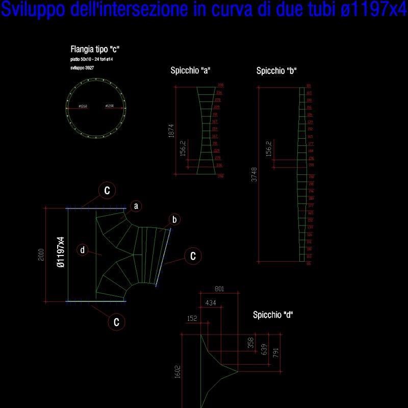 Develop In The PlÀNe Of Curved Surfaces DWG Section for AutoCAD ...