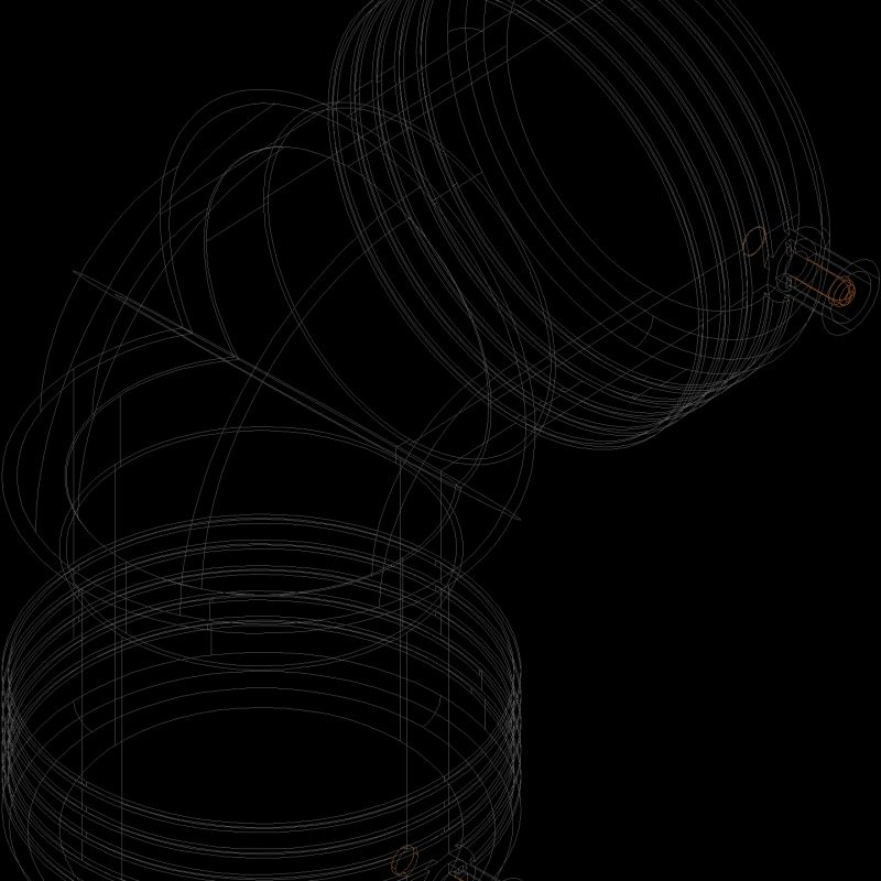 Elbow 90 Degrees DWG Block for AutoCAD • Designs CAD