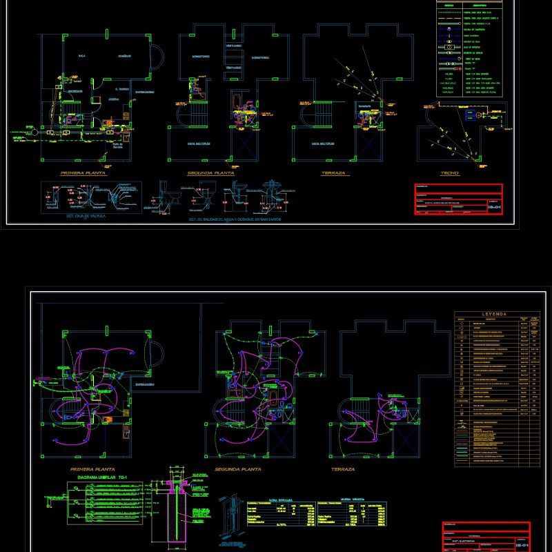 Electrical And Sanitary Facilities Family DWG Block for AutoCAD ...