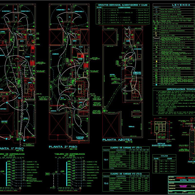 Electrical Facilities Of A Home DWG Block for AutoCAD • Designs CAD