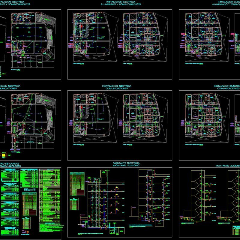 Electrical Installations And Safety Of A Hotel - Trade DWG Full Project ...