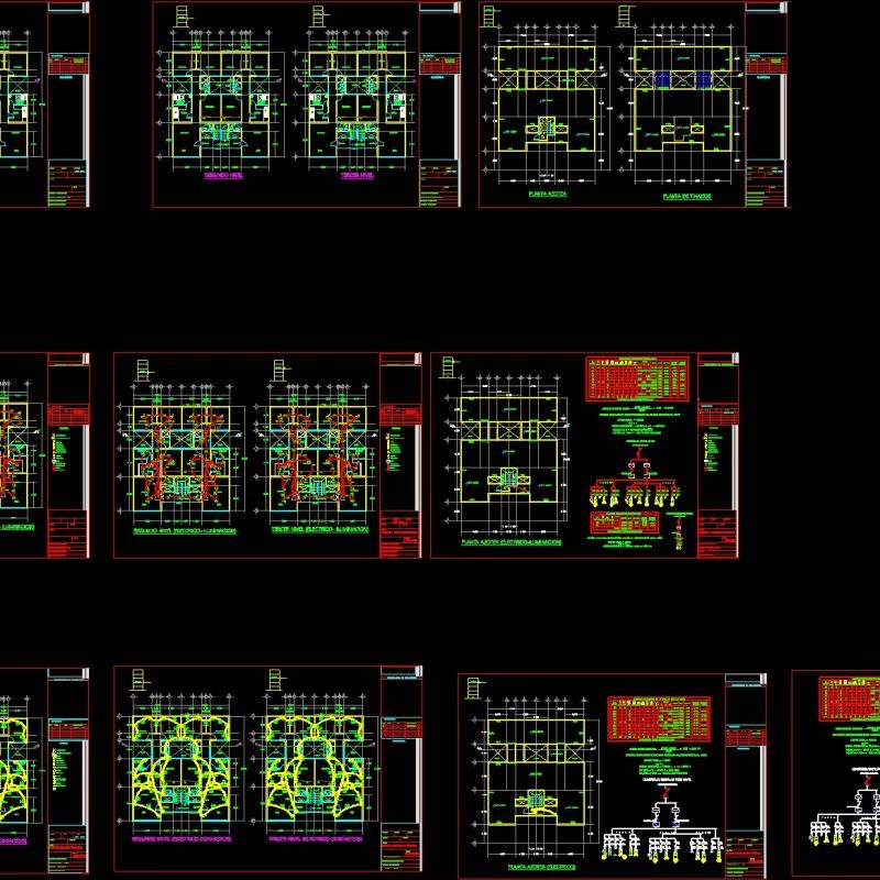 Electrical Plans Multi DWG Plan for AutoCAD • Designs CAD