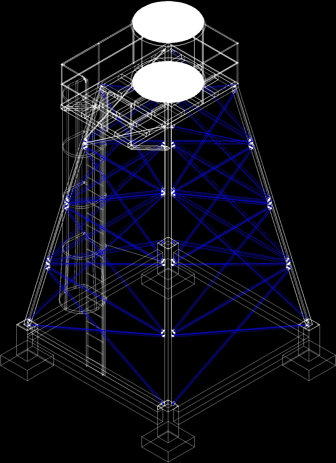 Elevated Tank DWG Block for AutoCAD • Designs CAD
