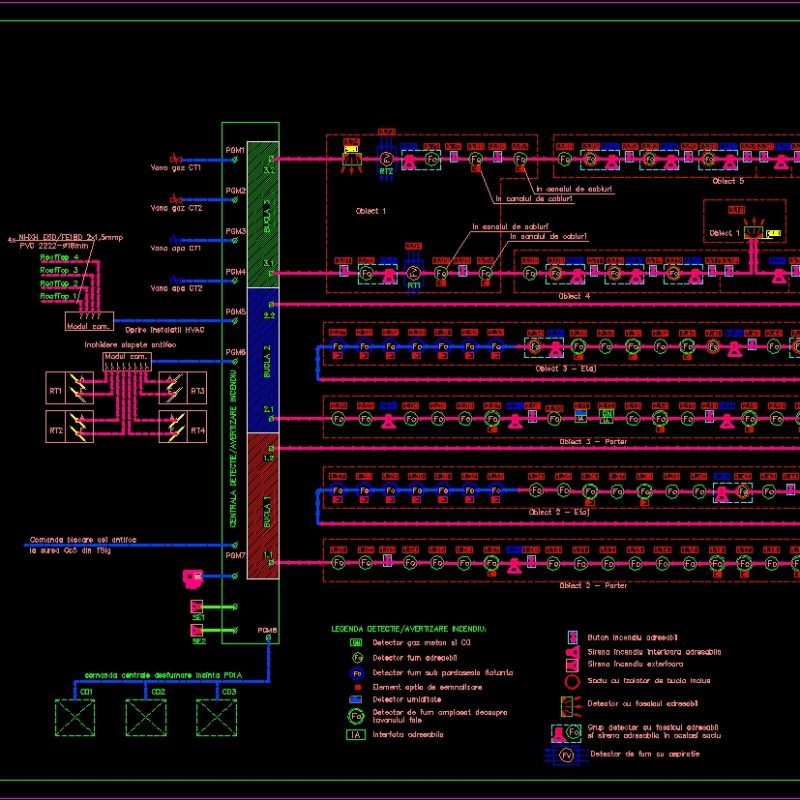 Fire Detection DWG Block for AutoCAD • Designs CAD