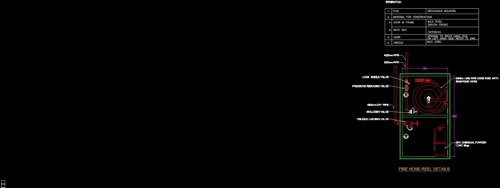 Fire Fighting Installation Detail DWG Detail for AutoCAD • Designs CAD