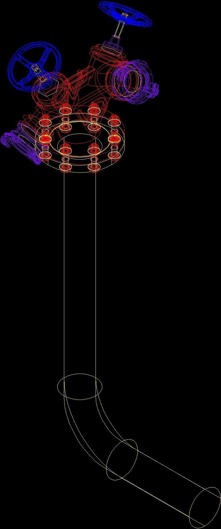 Fire Hydrant Outdoors D100 DWG Block for AutoCAD • Designs CAD
