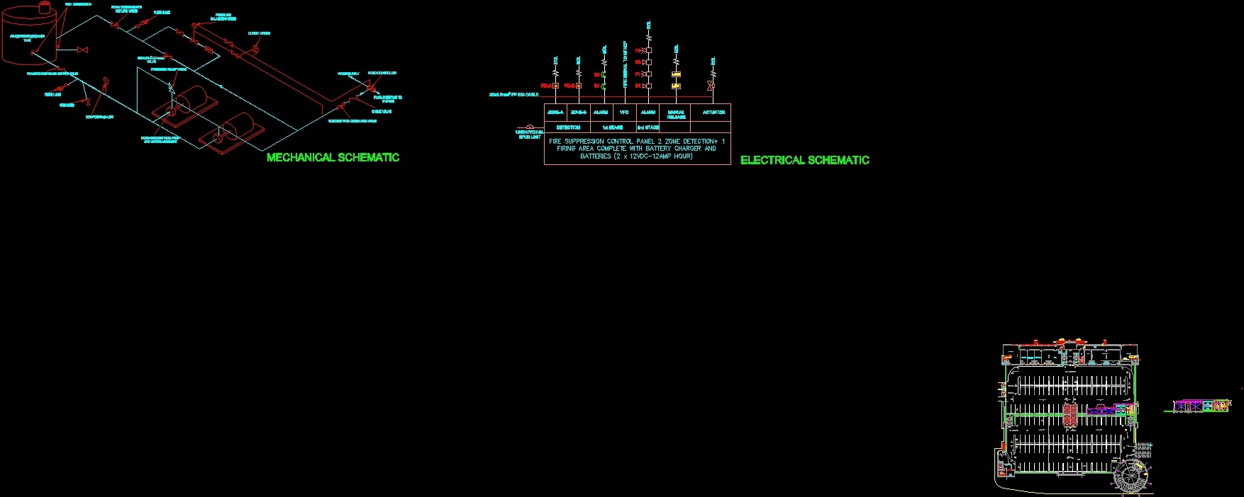 Fire Suppression System For Helipad DWG Block for AutoCAD • Designs CAD