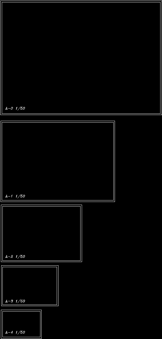 Formats Scale 1/50 DWG Block for AutoCAD • Designs CAD