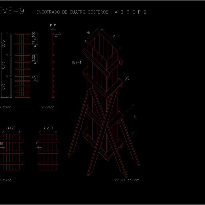 Formwork DWG Block for AutoCAD • Designs CAD