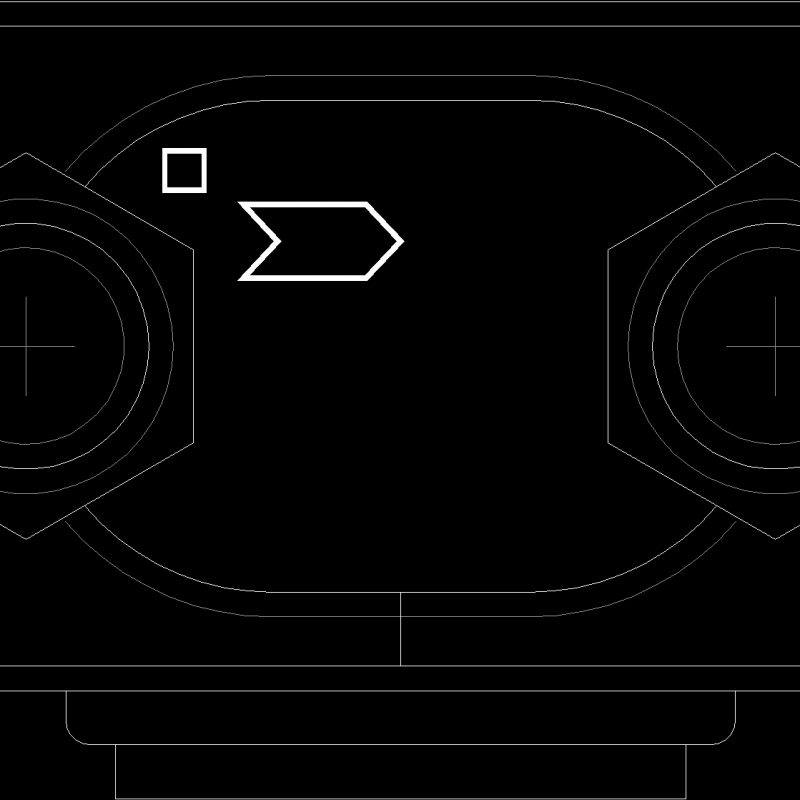 Gas Meter 2D DWG Elevation for AutoCAD • Designs CAD