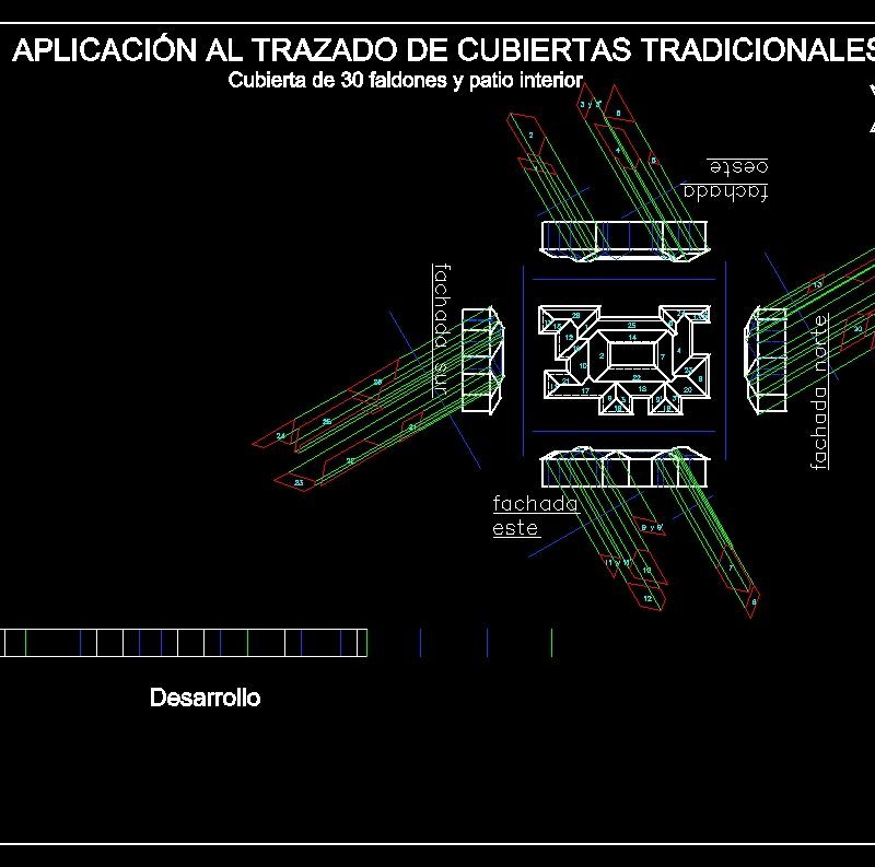Geometry Descriptive Applied To Traditional Covered DWG Block for ...