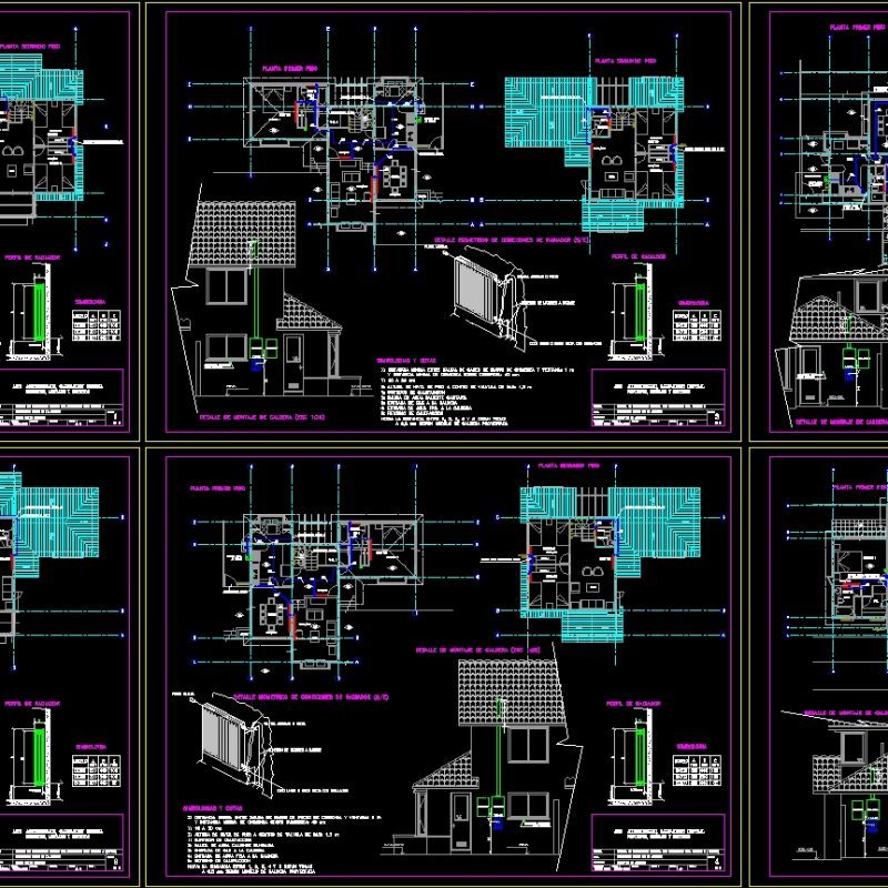 Heating System Of A House DWG Block for AutoCAD • Designs CAD