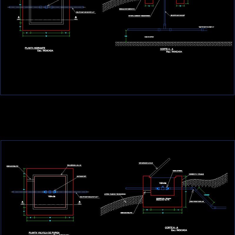 Hydrant Box DWG Detail for AutoCAD | DesignsCAD