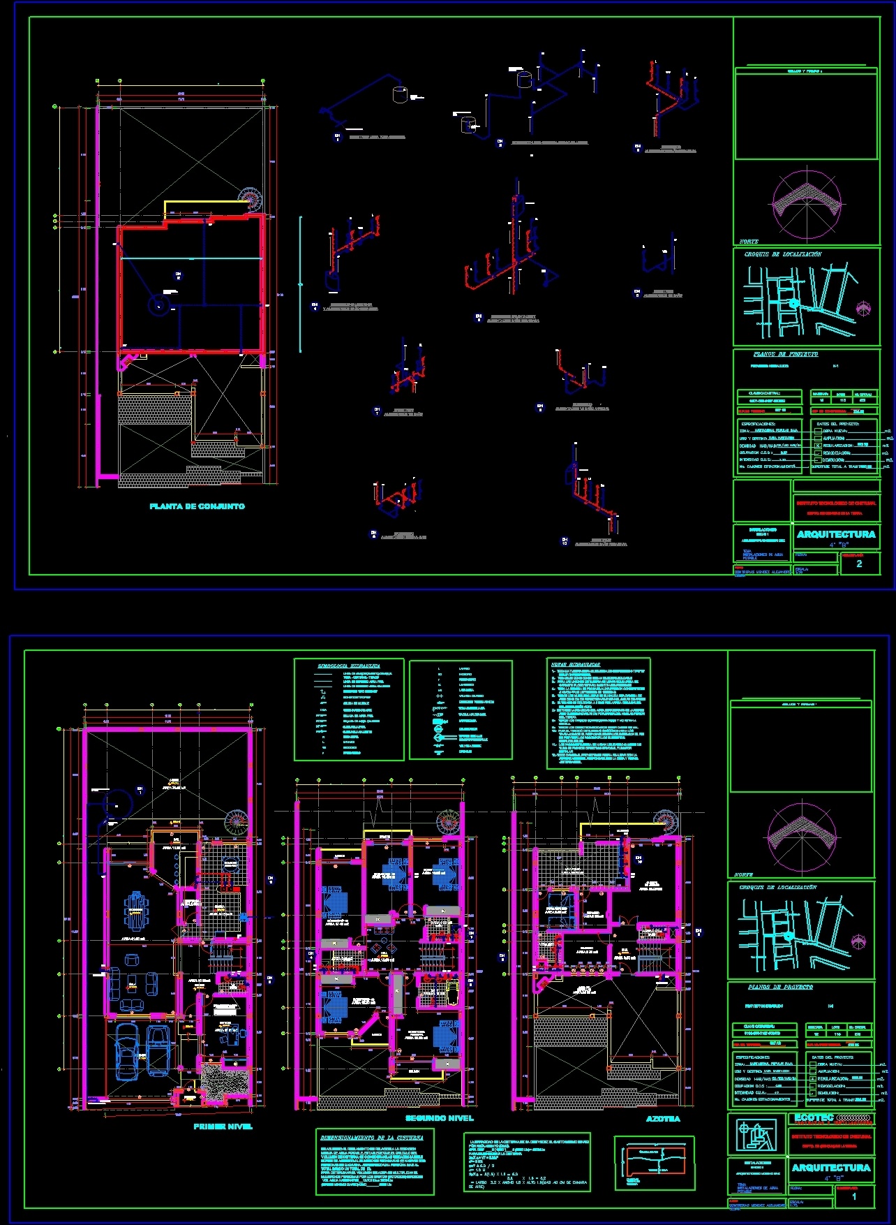 Hydraulic Systems Room House 2 Levels DWG Detail for AutoCAD • Designs CAD