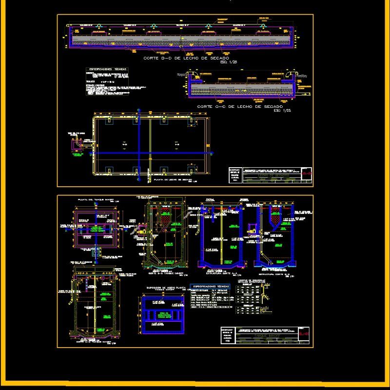 Imhoff Tank DWG Detail for AutoCAD • Designs CAD