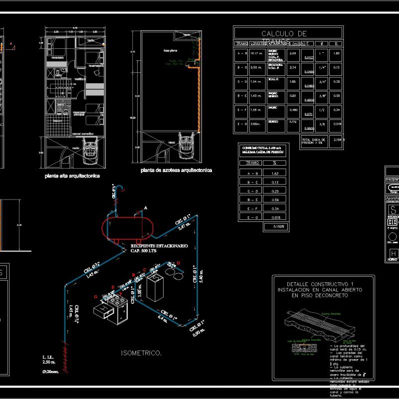 Installation Of Gas At Home DWG Section for AutoCAD • Designs CAD