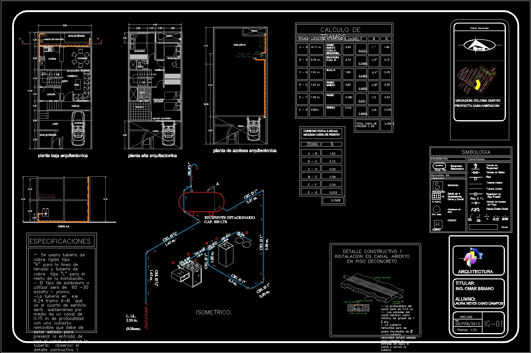 Installation Of Gas At Home DWG Section for AutoCAD • Designs CAD