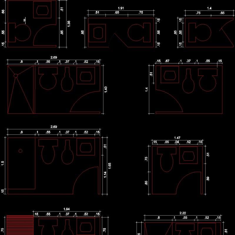 Installation Of Sanitary Parts DWG Block for AutoCAD • Designs CAD