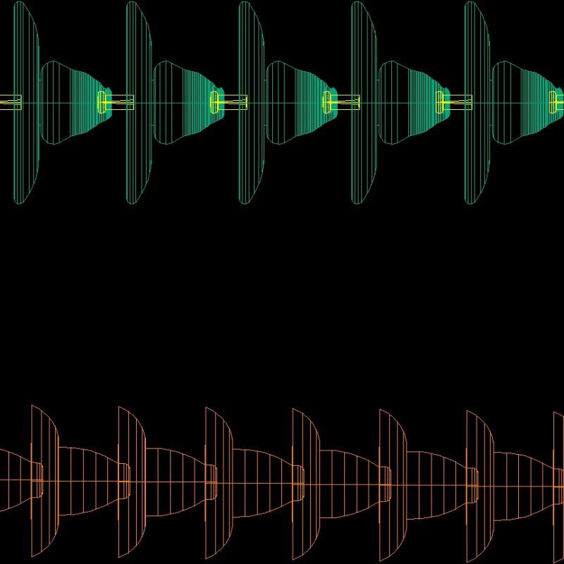 Insulators Strings DWG Block for AutoCAD • Designs CAD