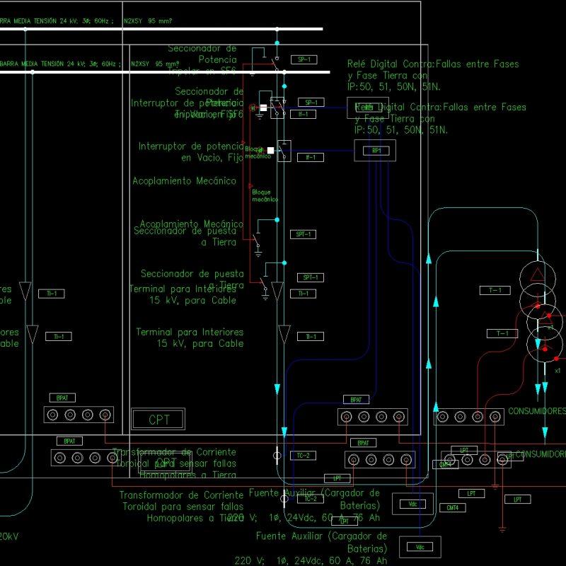Line Diagram Project DWG Full Project for AutoCAD • Designs CAD