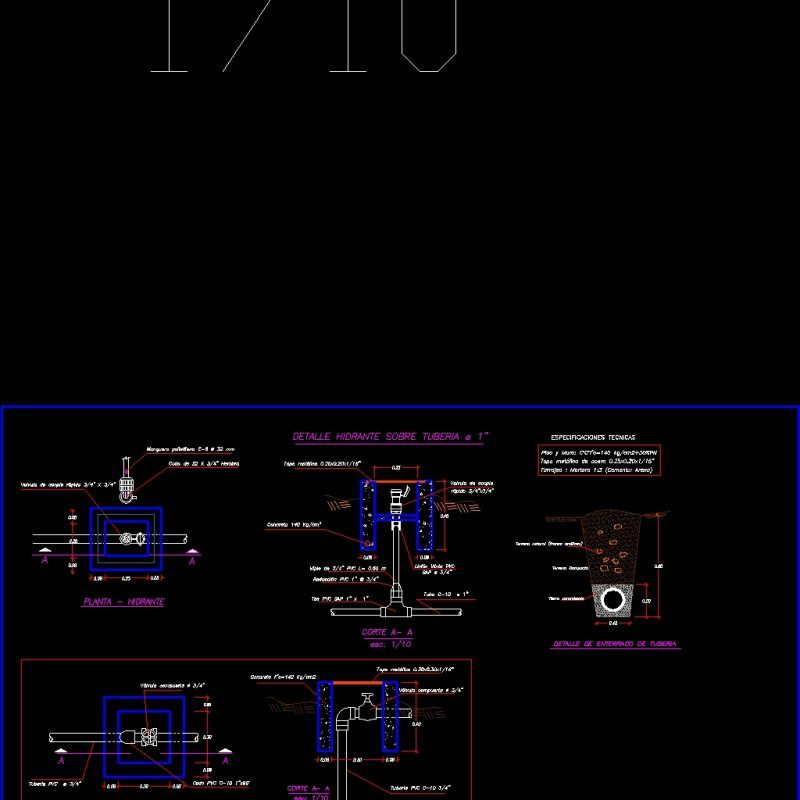 Map Hidrante DWG Block for AutoCAD • Designs CAD
