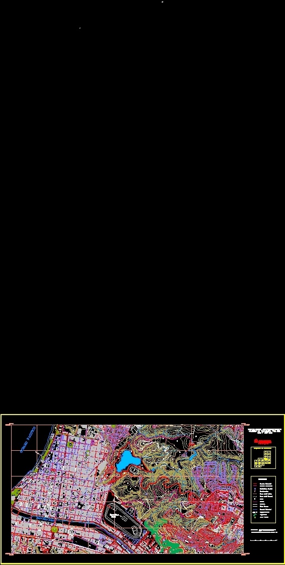 Map ViÑA Del Mar, Valparaiso, Chile DWG Block for AutoCAD • Designs CAD