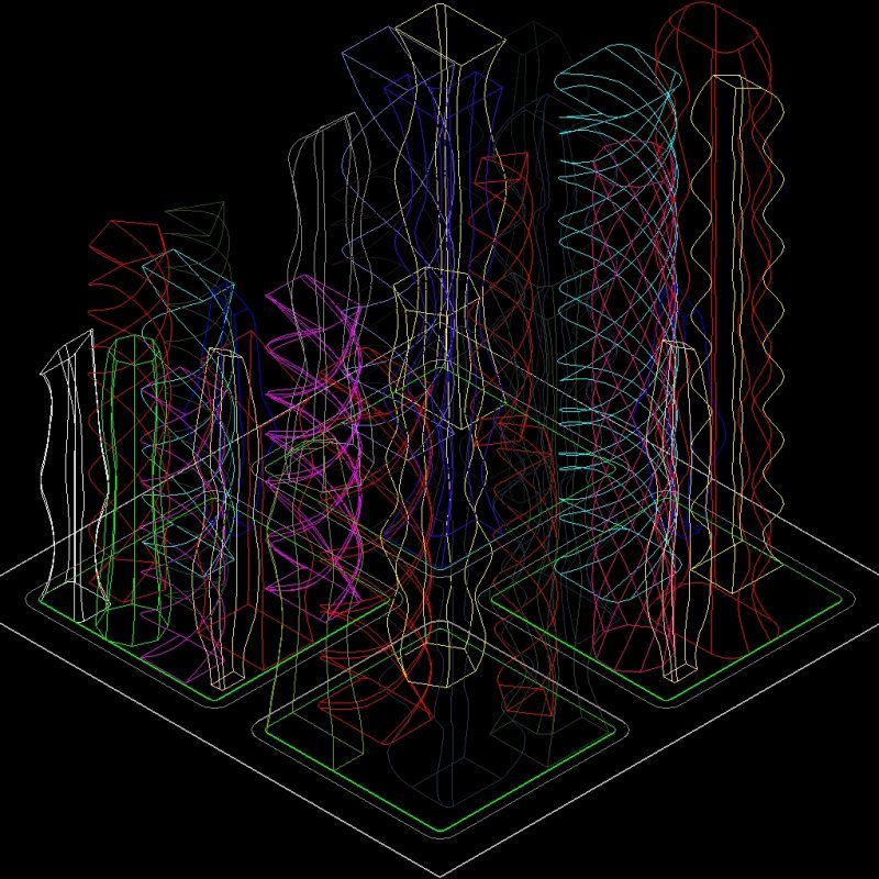 Massing Of Buildings DWG Block for AutoCAD • Designs CAD