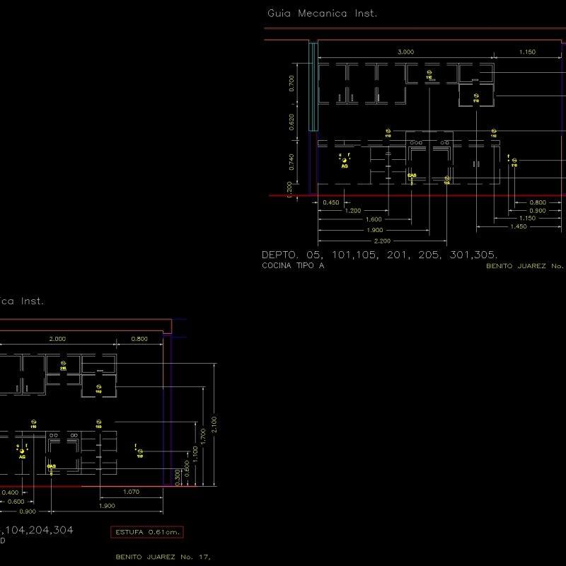 Mechanical Guide Of Kitchen Facilities DWG Block for AutoCAD • Designs CAD