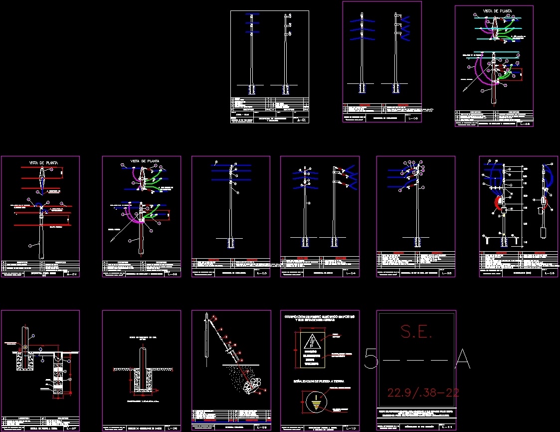 Medium Voltage System Dwg Detail For Autocad • Designscad