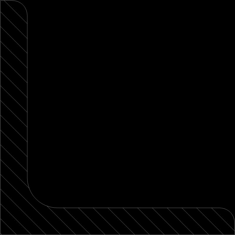 Metallic Profiles Normalized L DWG Block for AutoCAD | DesignsCAD