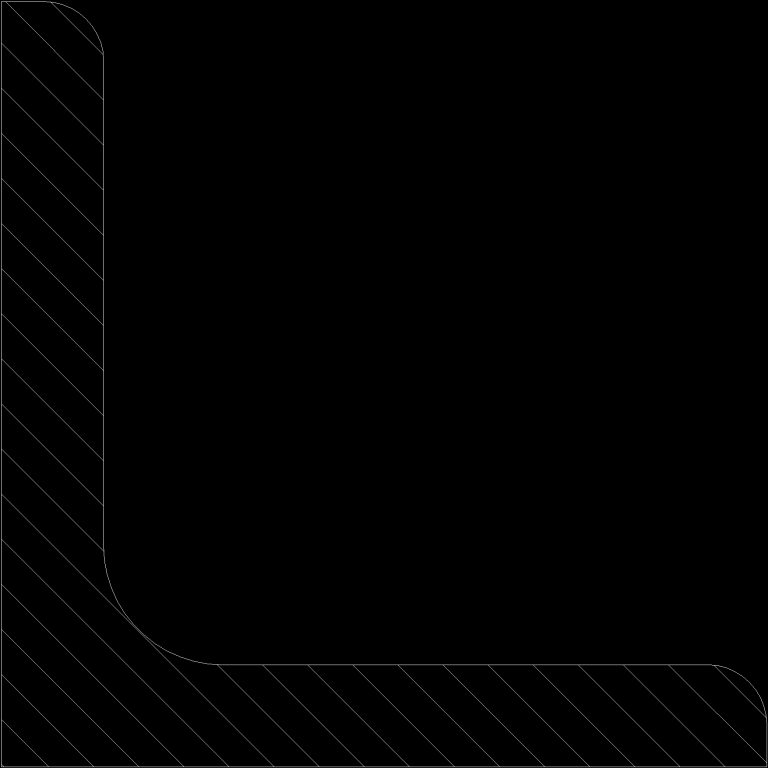 Metallic Profiles Normalized L DWG Block for AutoCAD • Designs CAD