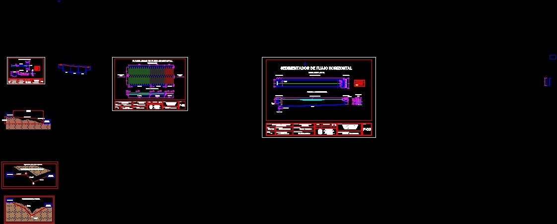 Modified Parshall Flume Flow Measurement Weir DWG Plan for AutoCAD ...