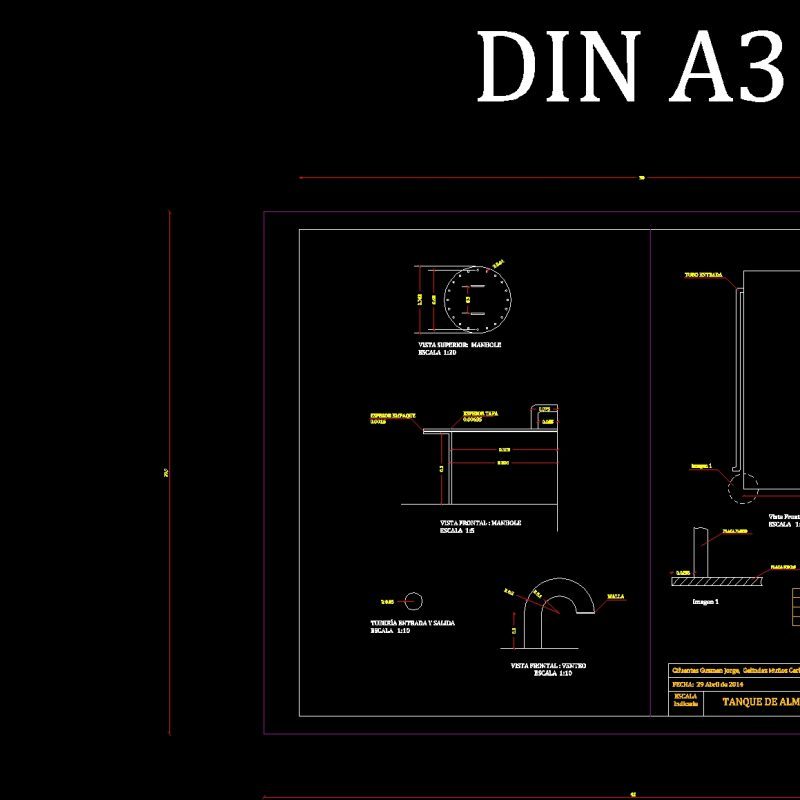 Oil Storage Tank DWG Block for AutoCAD • Designs CAD