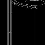Percha Holder Double / Isolators And Low Voltage 3D DWG Model for ...