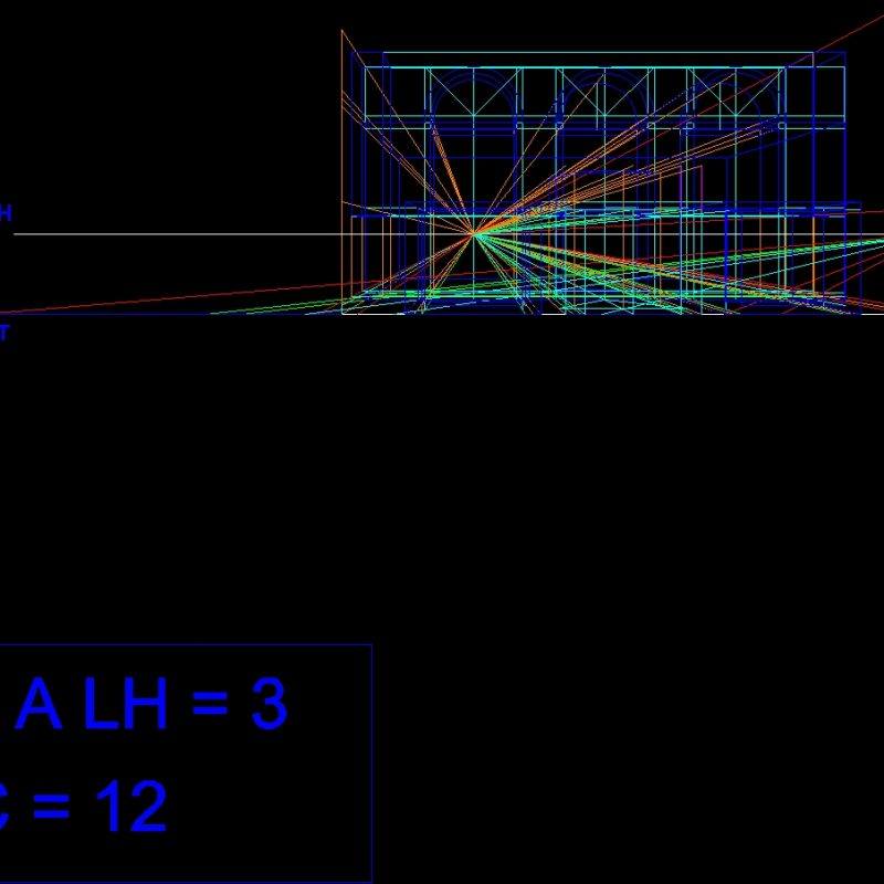 Perspective--Parallel Points Of Distance Method DWG Block for AutoCAD ...