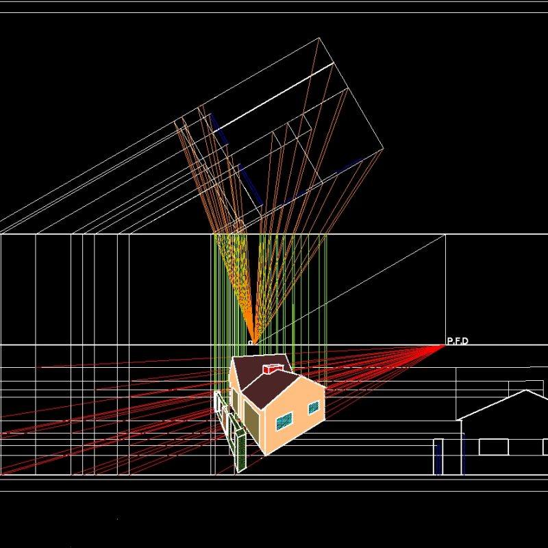 Perspective Of A House DWG Full Project for AutoCAD • Designs CAD