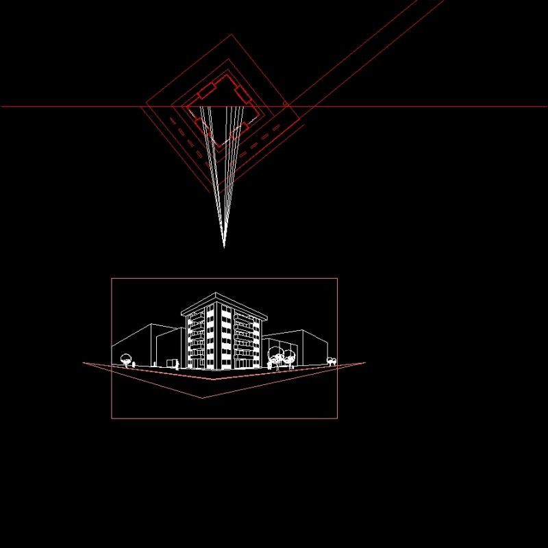 Perspective View DWG Block for AutoCAD • Designs CAD