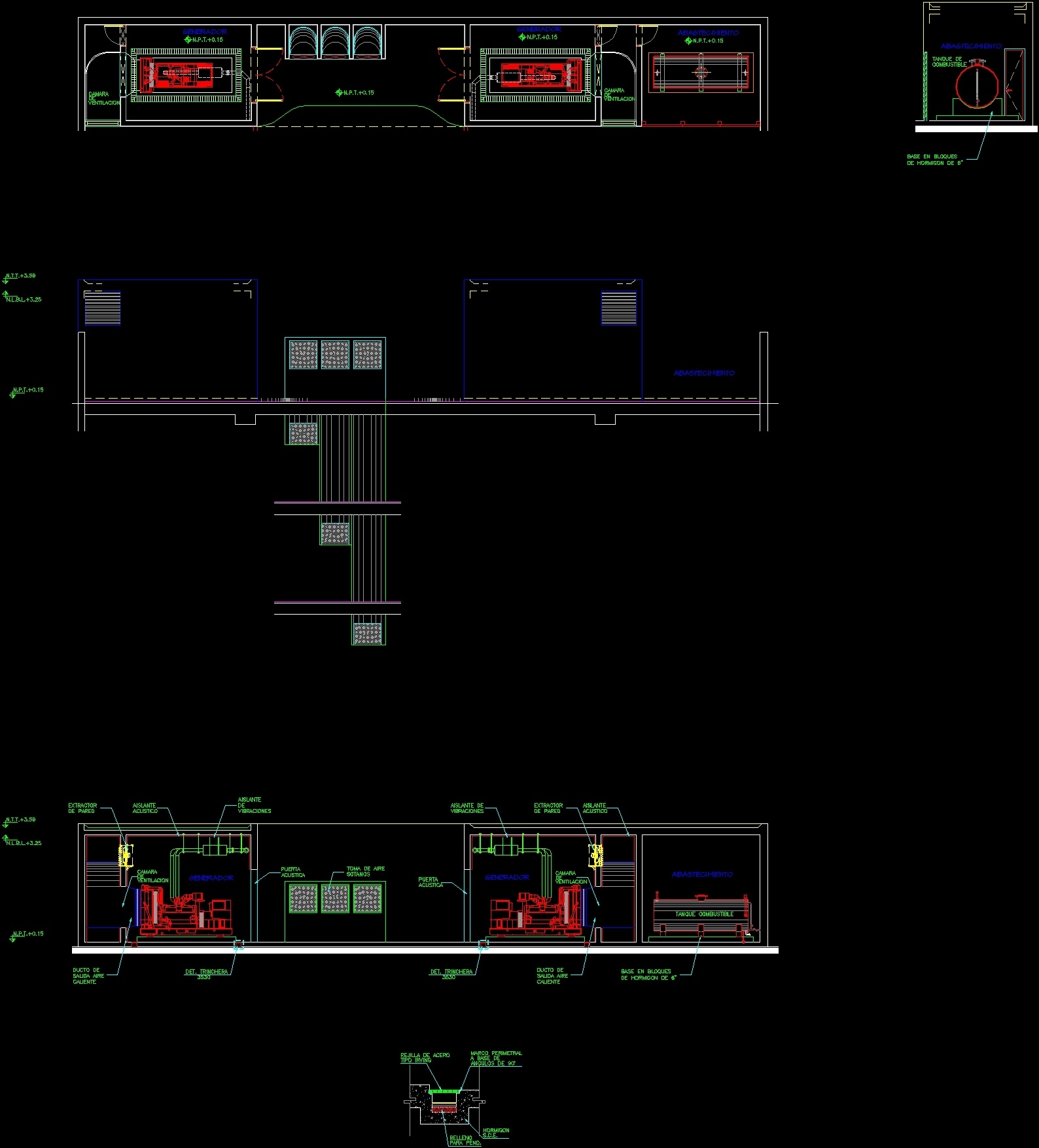 Plant Model Electric Generator DWG Model for AutoCAD • Designs CAD