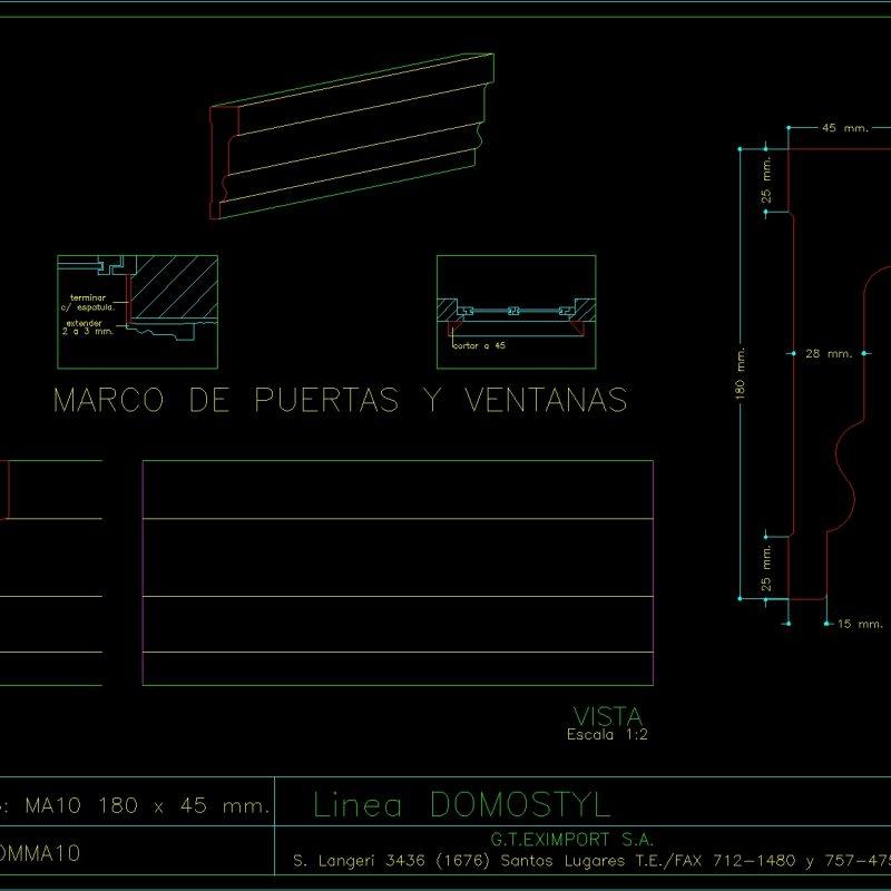 Plaster's Moulding DWG Block for AutoCAD • Designs CAD