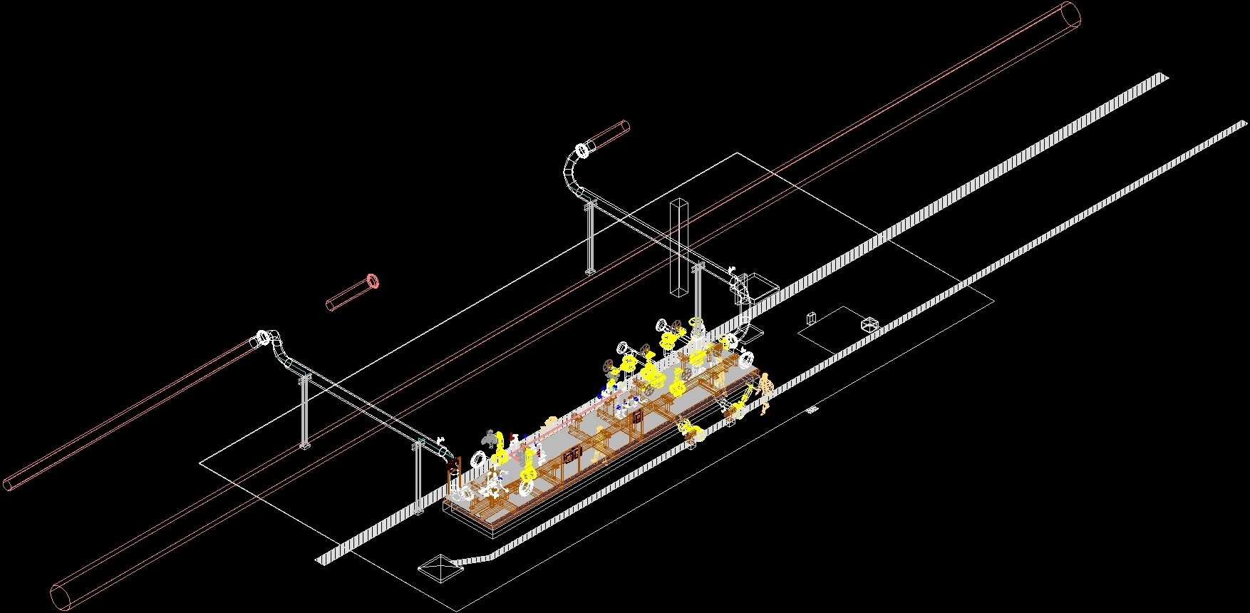 Platform Access To Valves - Measuring Slide 3D DWG Model for AutoCAD ...