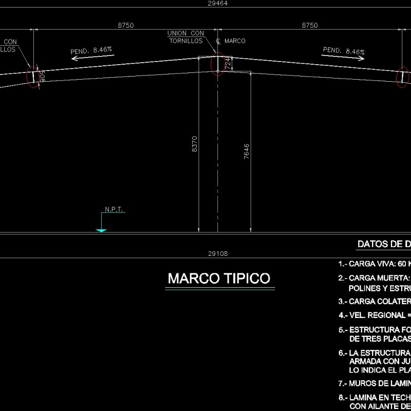 Portico DWG Block for AutoCAD • Designs CAD