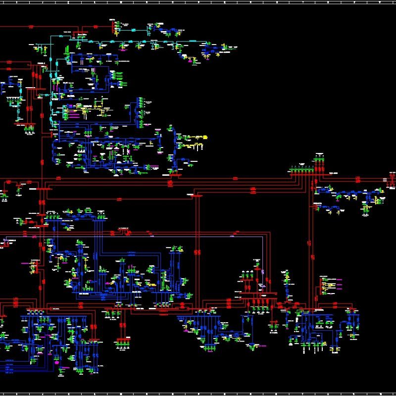 Power System (Power System) DWG Block for AutoCAD • Designs CAD