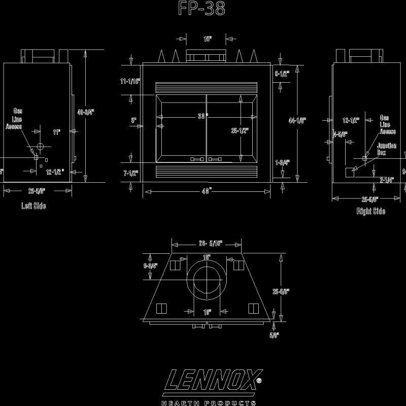 Prefabricated Fireplace Stove DWG Block for AutoCAD • Designs CAD Prefabricated Fireplace Stove DWG Block for AutoCAD • Designs CAD