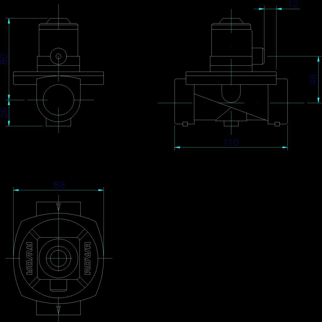 Pressure Water Pumps Machine 2D DWG Elevation for AutoCAD • Designs CAD