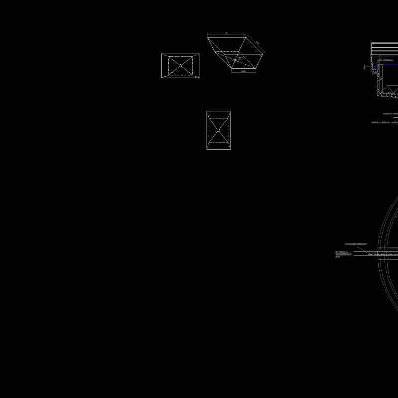 Primary Clarifier Ptar; Waste Water Treatment Plant DWG Block for ...