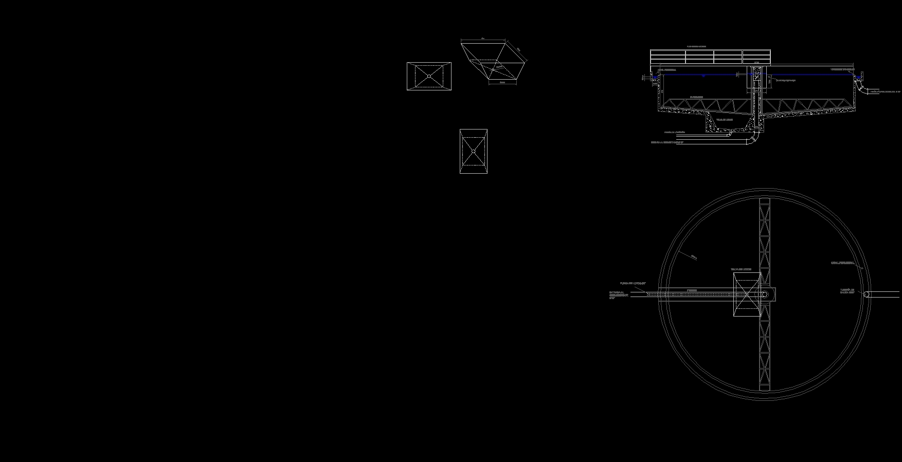 Primary Clarifier Ptar; Waste Water Treatment Plant DWG Block for ...