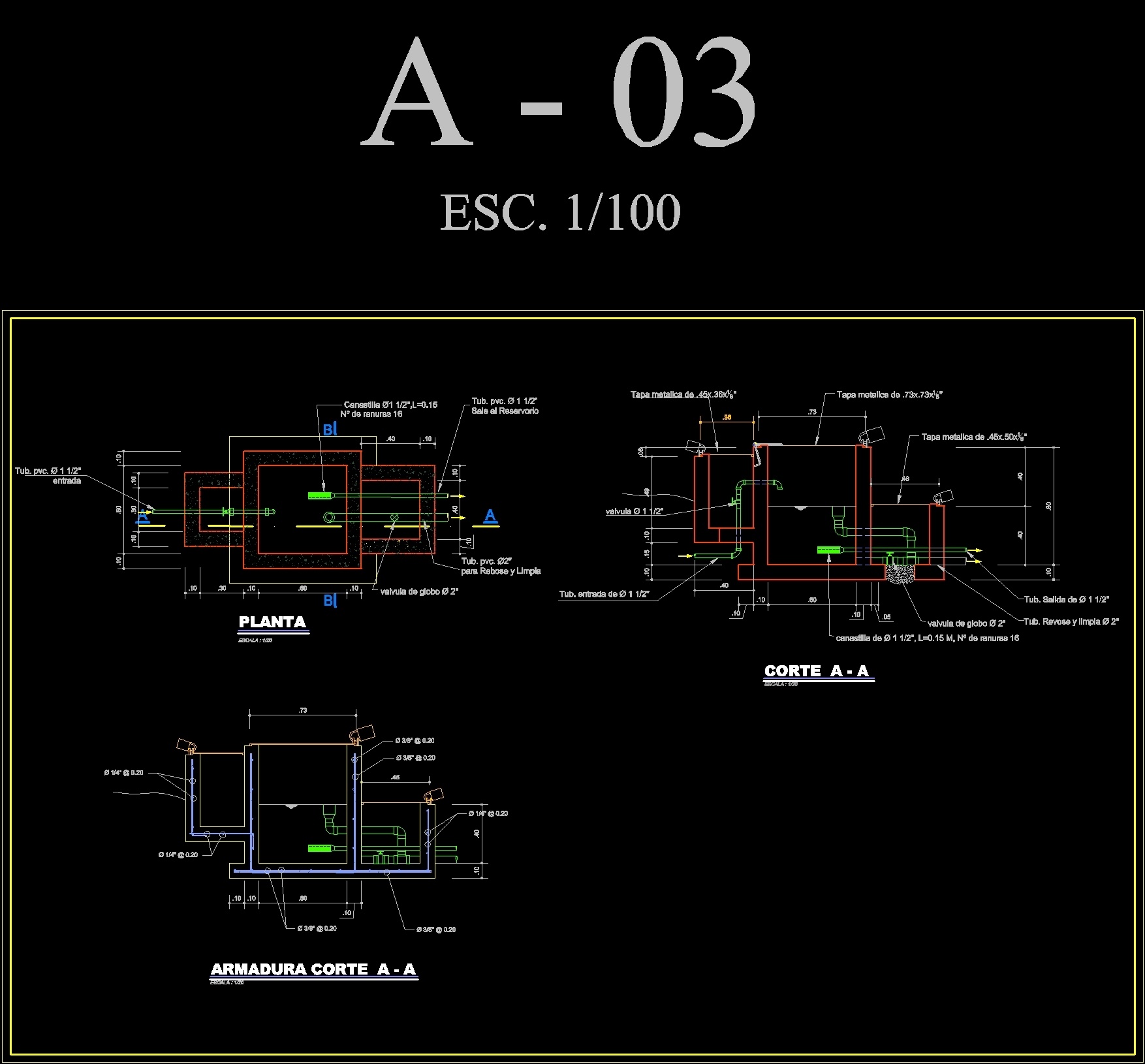 Reducing Pressure Chamber In Rural Areas DWG Block for AutoCAD ...